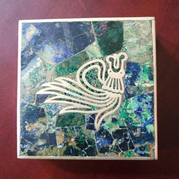 Vintage Mexican Silver | Other | Vintage Mexican Silver Malachite ...